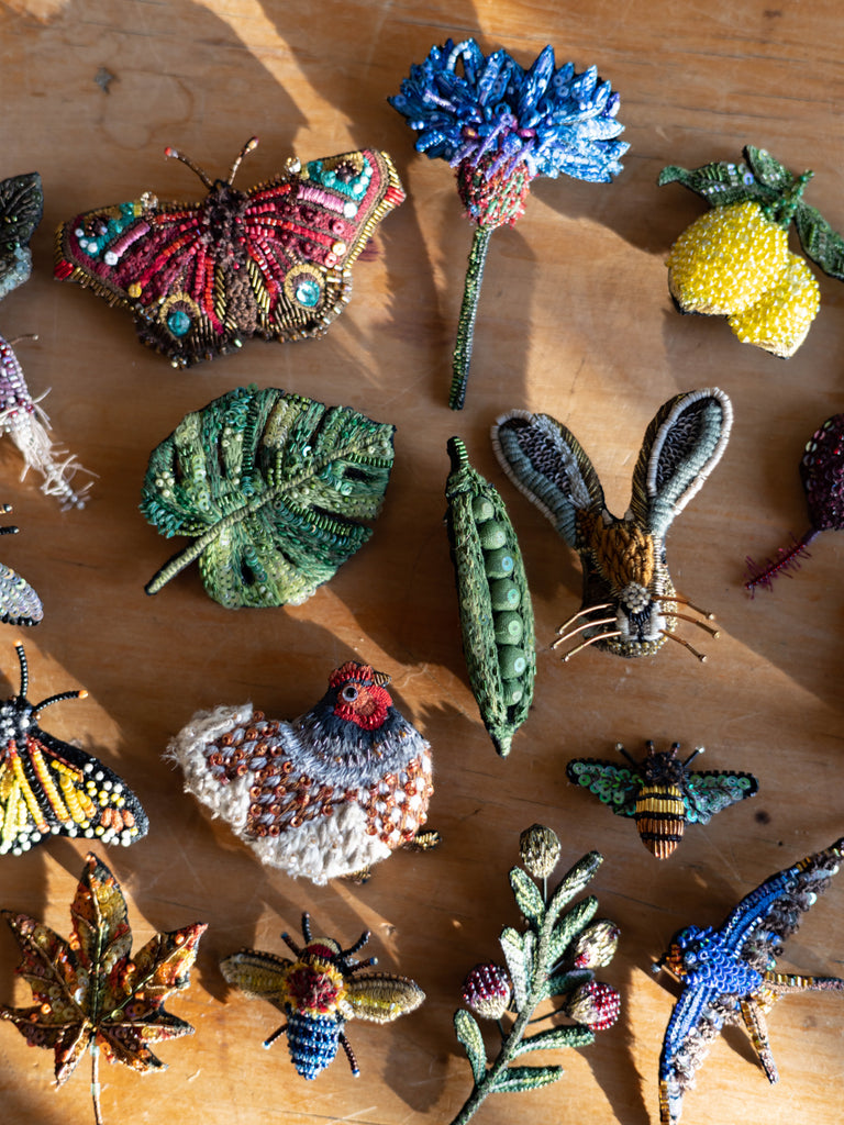 Hand Embroidered Pins (Assorted) – Est Australia Pty Ltd