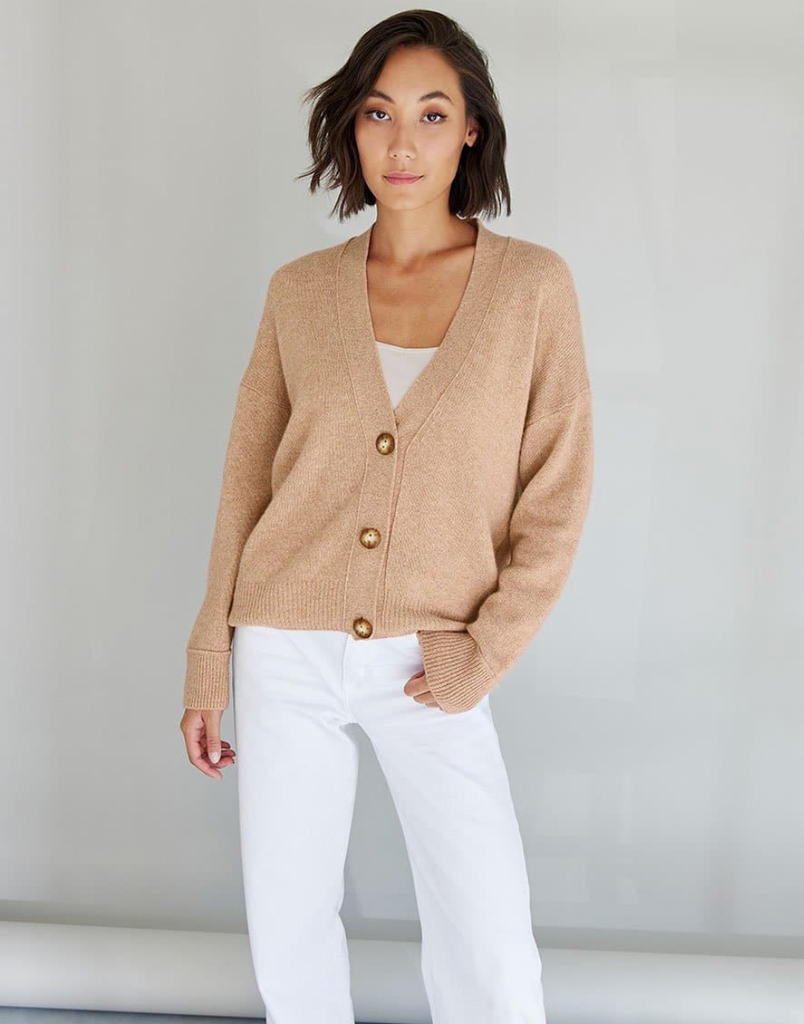 Mia Fratino ~ Cashmere Thea Button Cardi – Est Australia Pty Ltd